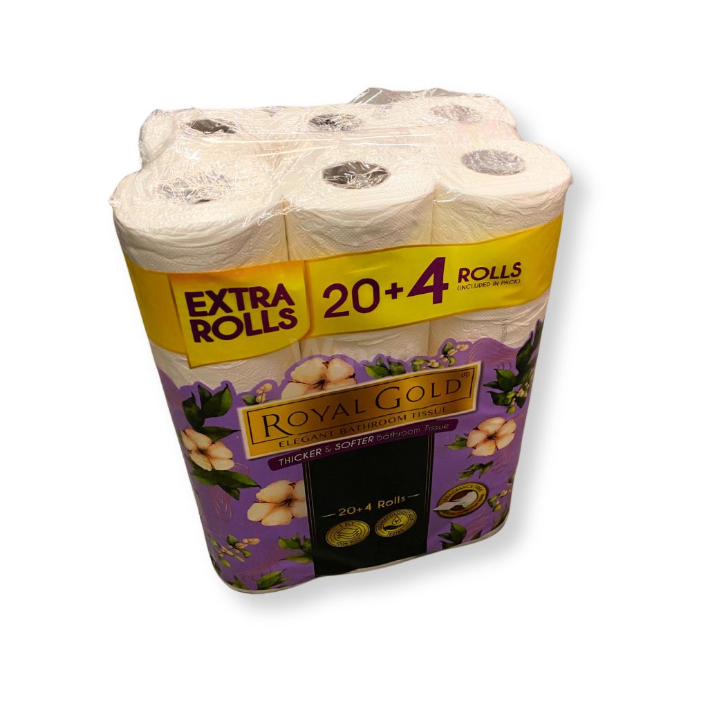 Royal Gold Elegant Bathroom Tissue 20+4 Rolls – Wmart