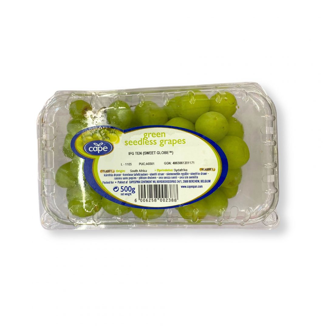 Sweet Globe Green Seedless Grapes 500g – Wmart