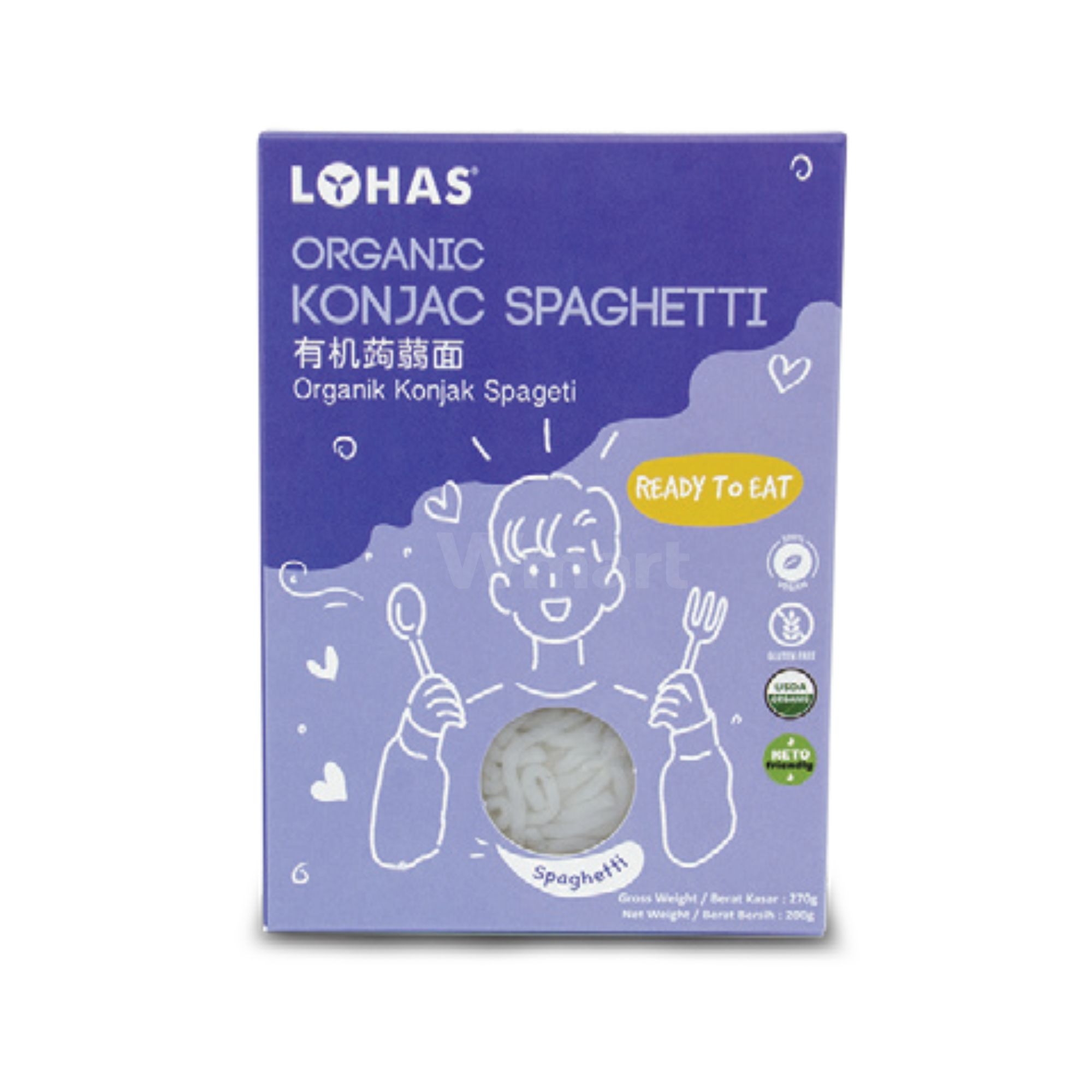 Lohas Organic Konjac Spaghetti 200g – Wmart
